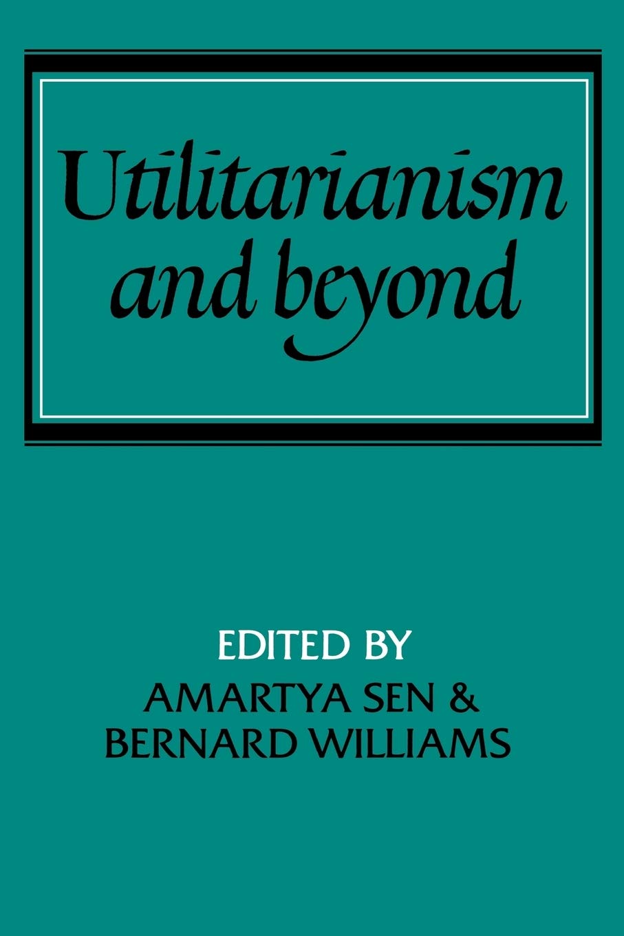 Amazon.com: Utilitarianism and Beyond: 9780521287715: Sen, Amartya ...