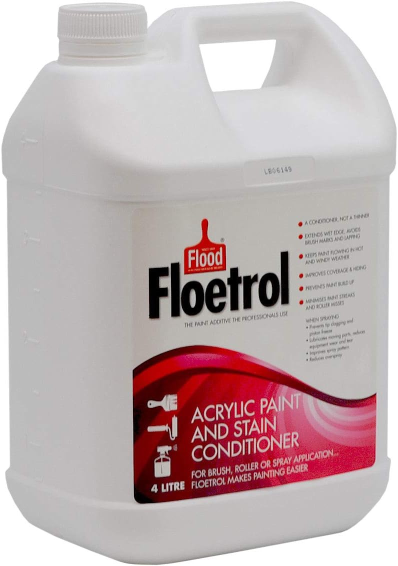 Amazon.com: Flood Floetrol 4L Acrylic Paint & Stain Conditioner ...
