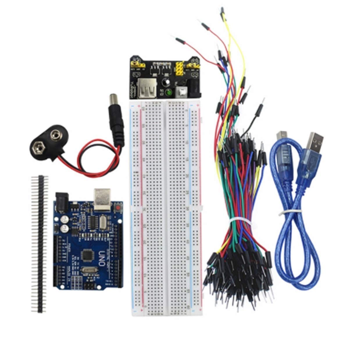 REES52 iduino UNO R3 Starter Kit with MB-102 830 Points Breadboard 65 ...