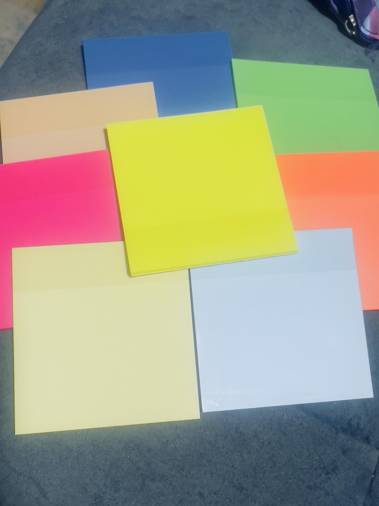 Worison 400 Sheets 8 Pads Transparent Sticky Notes,3 x 3 inch Colorful ...