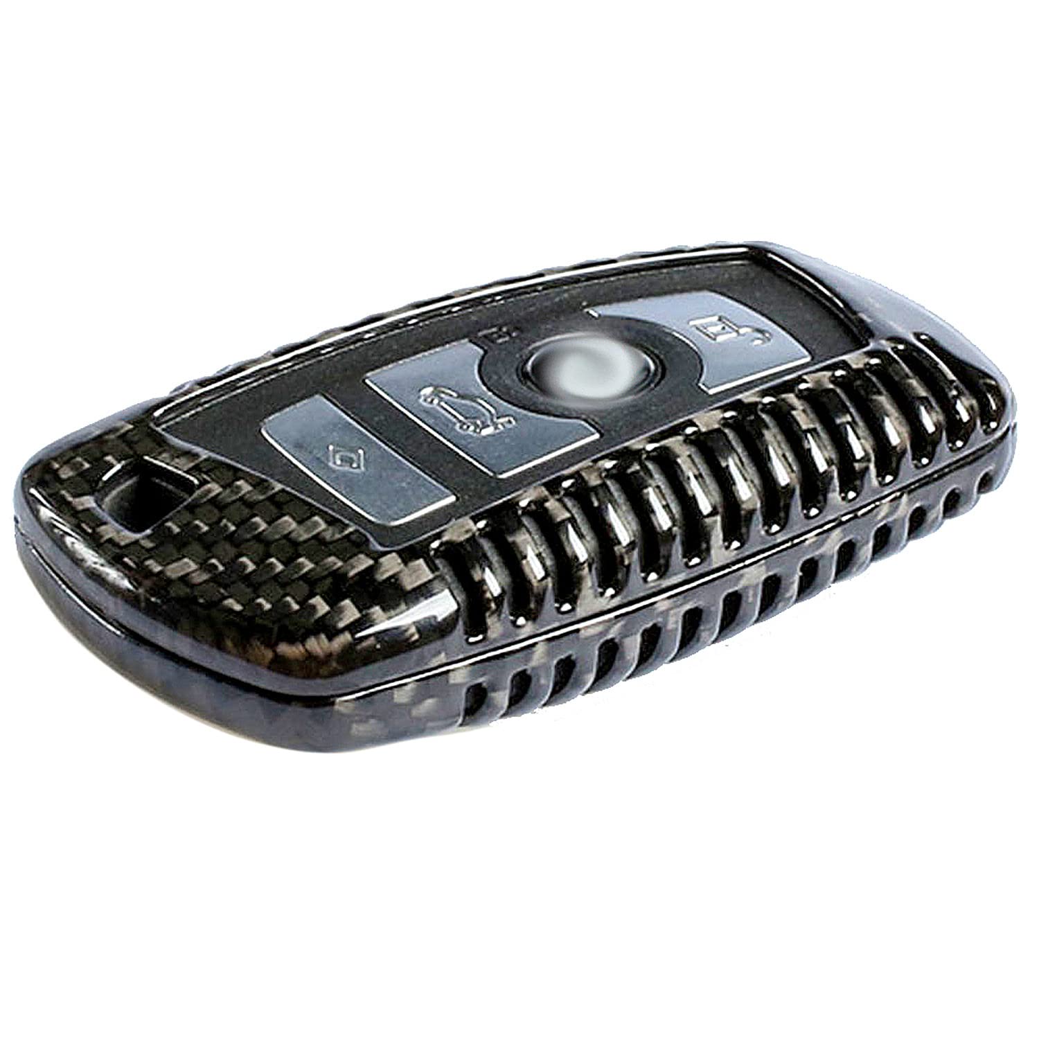 Keyless Entry Remote Protection Carbon Fiber Key Fob Cover For BMW ...
