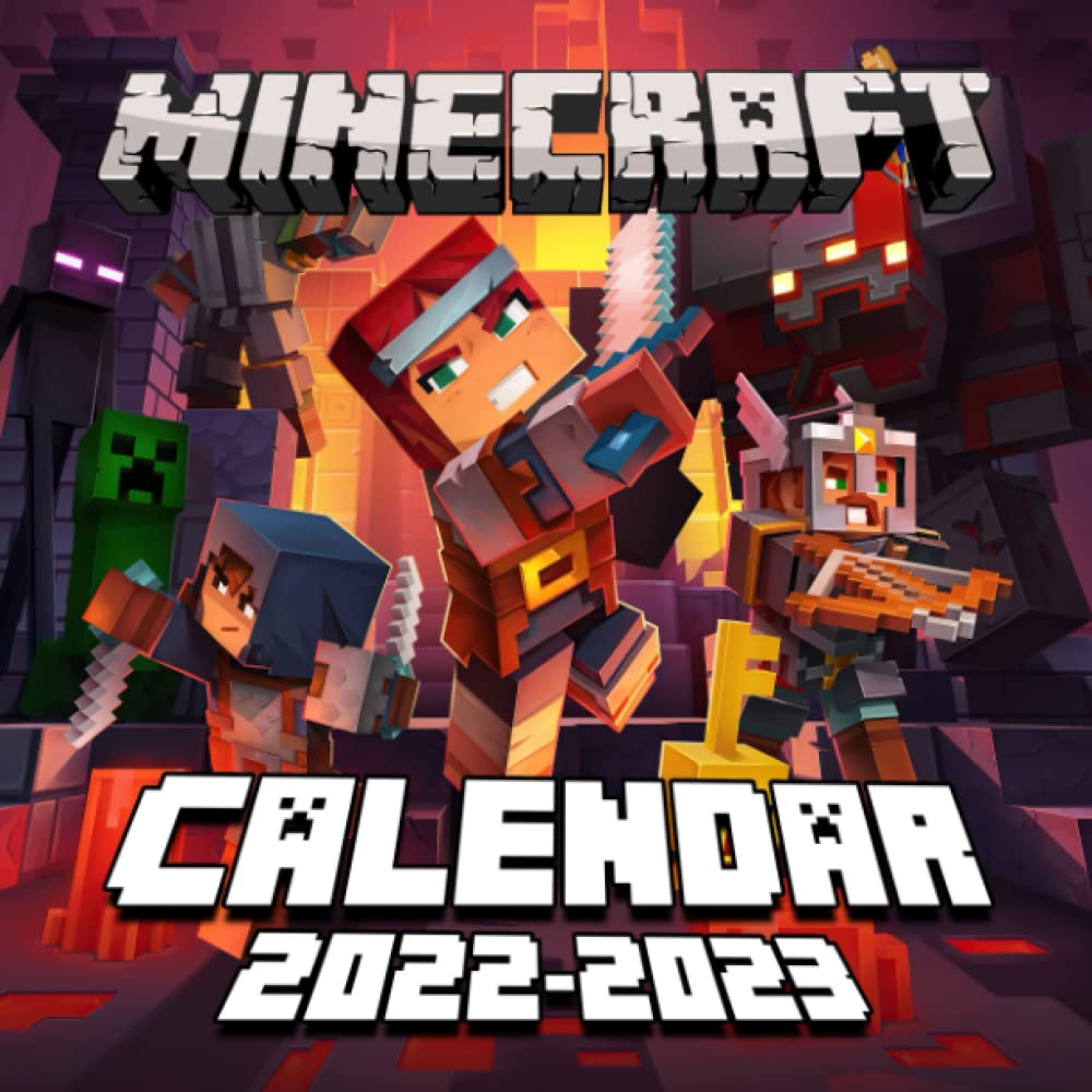 Minecraft Calendar 2022 2023 With Calendars From January 2022 Until ...