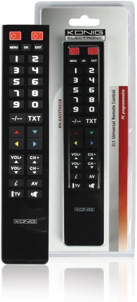 Konig Universal Large Button Easy Use Digital TV Remote Control: Amazon ...