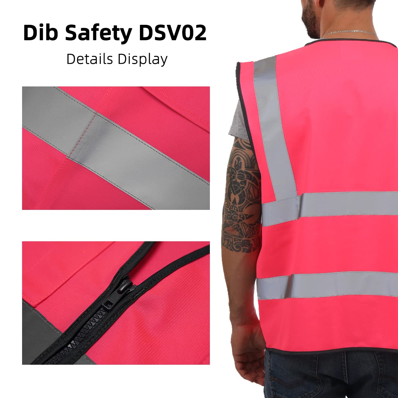 Snapklik.com : Dib Safety Reflective Vest High Visibility