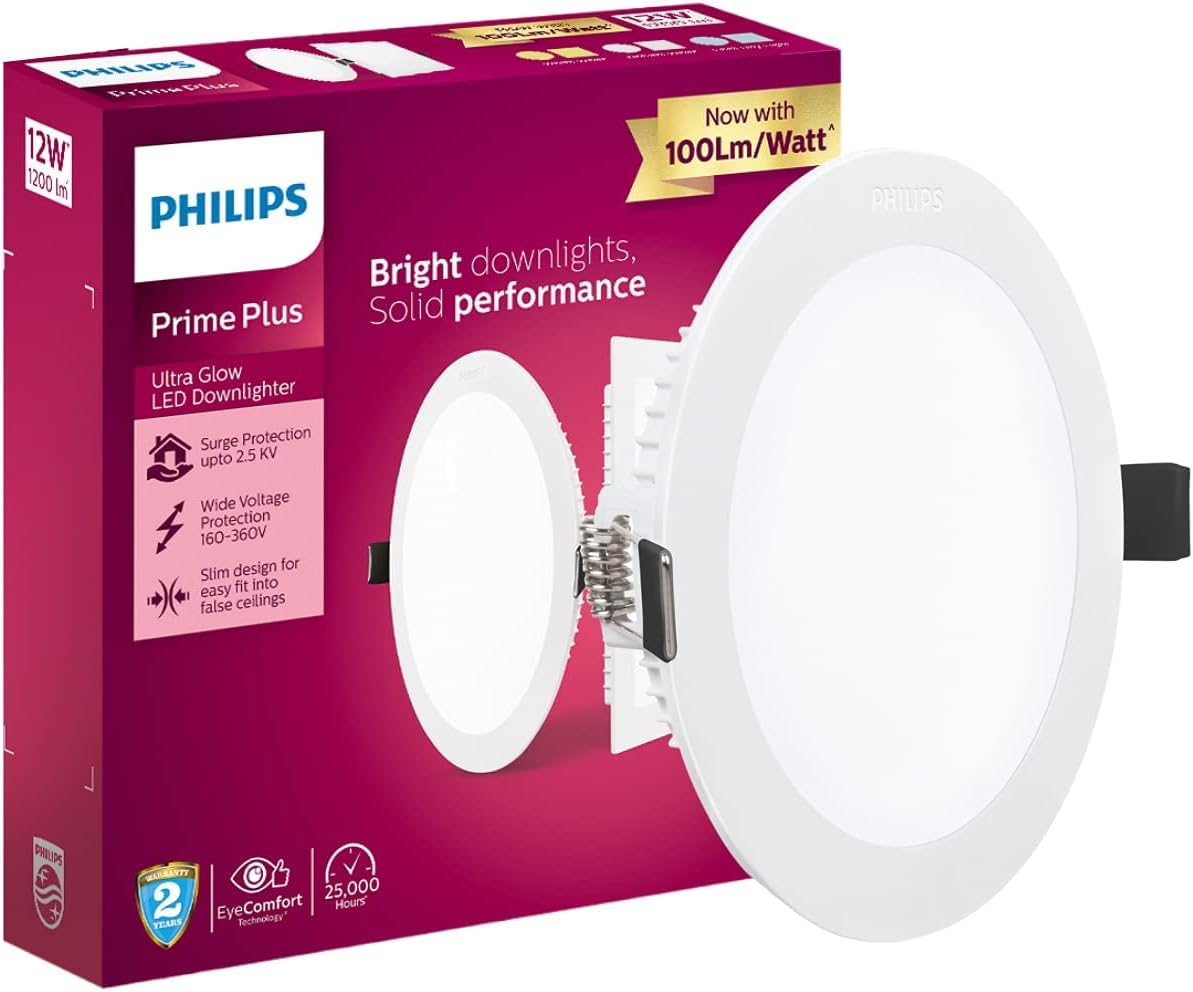 Buy PHILIPS 12W Round AP Plus UltraGlow LED DL Recessed LED Panel ...