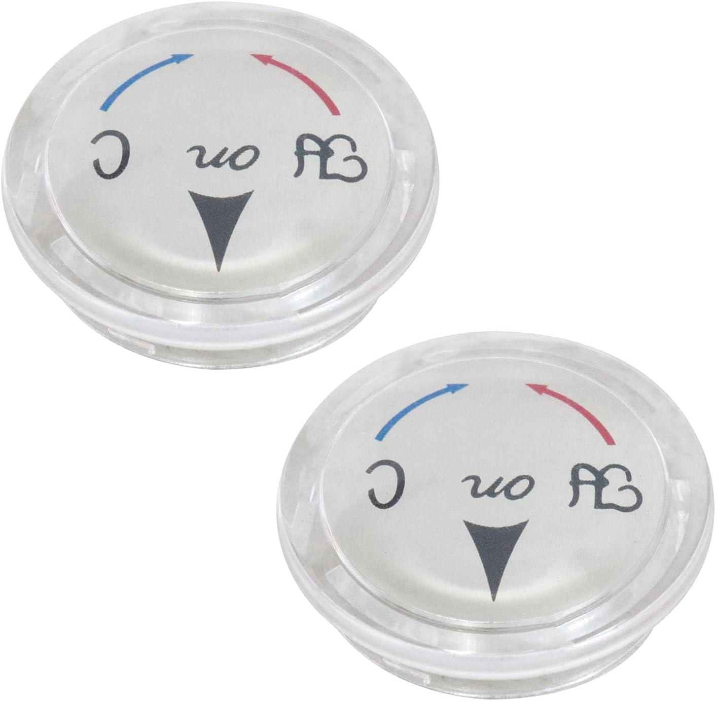 Amazon.com: FINBe 2PCS Faucet Temperature Buttons Trim Covers for ...