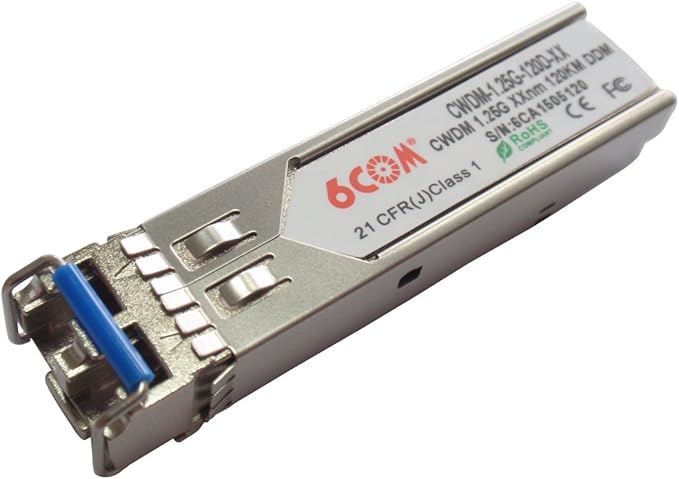 Amazon.com: 6COM CWDM SFP Optical Transceiver 1.25G 120km 1610nm LC Connector compatible with ...