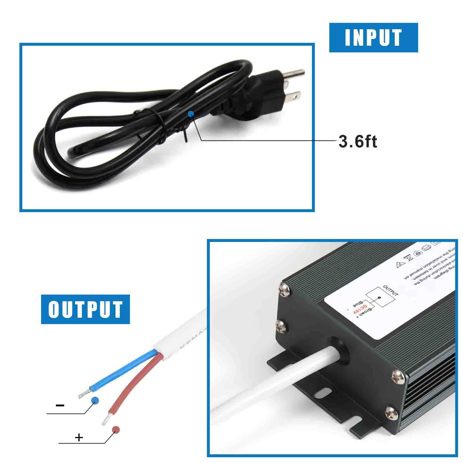 Snapklik.com : LED Driver 150W Waterproof IP67 Power Supply Adapter ...