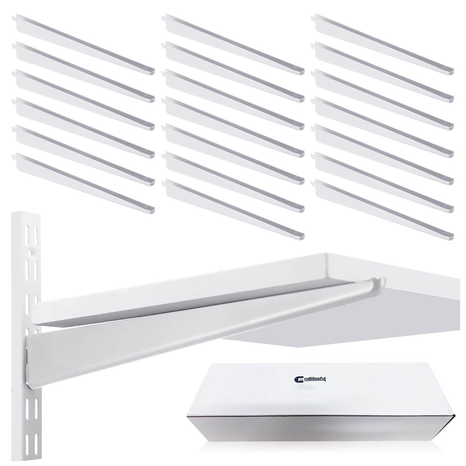 Snapklik.com : CroBlissful 20 Pcs Adjustable Shelf Brackets For Double ...