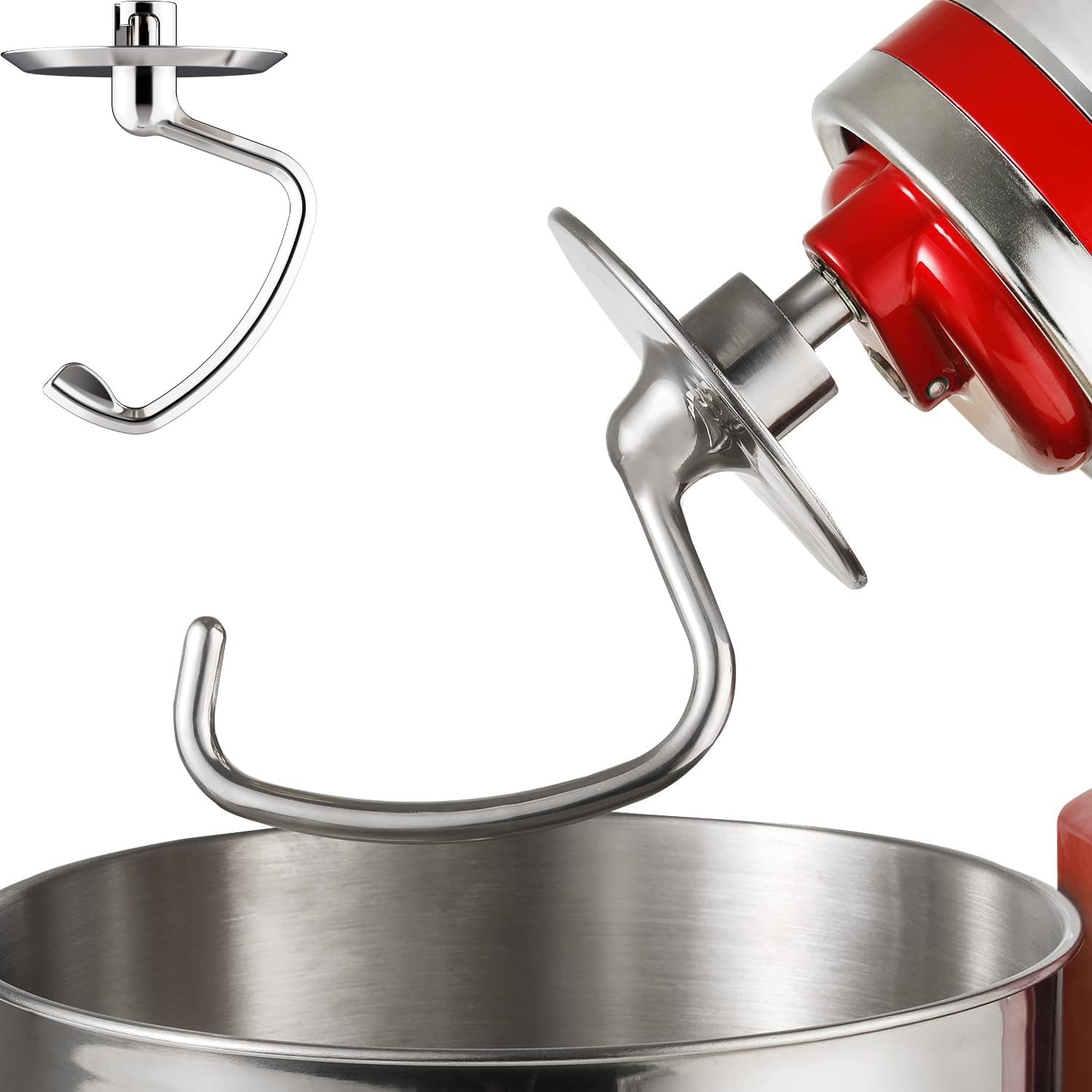 Amazon.com: Stainless Steel Spiral Dough Hook for KitchenAid Stand ...