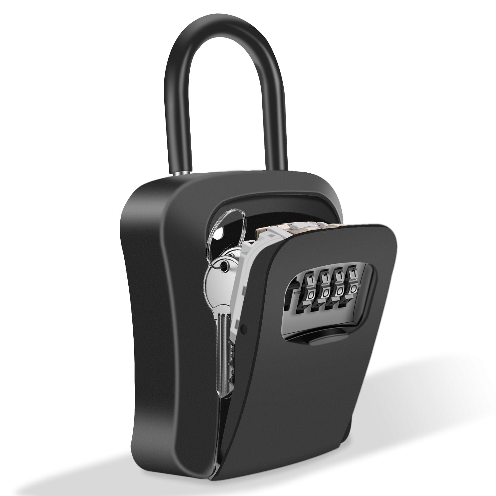 Amazon.com: Key Lock Box Wall Mounted, 4 Digit Combination Lockbox for ...