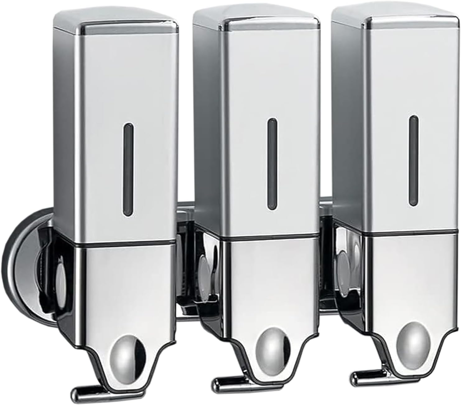 Amazon.com: 3-Chamber Wall Mounted Bathroom Shower Pump Dispenser and ...