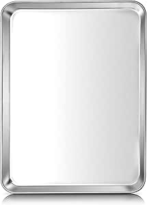 Herogo Baking Tray, Stainless Steel Baking Sheet Pans, 31.5x24.5x2.5 cm ...