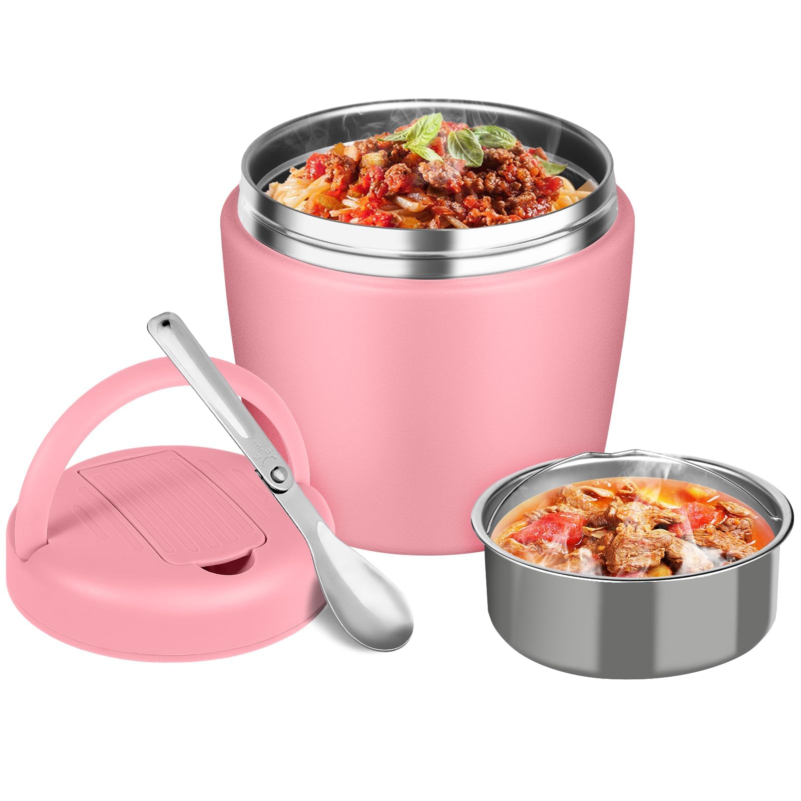 Amazon.com: Godobo Thermo for Hot Food 40OZ, Vacuum Insulated Food Jar ...