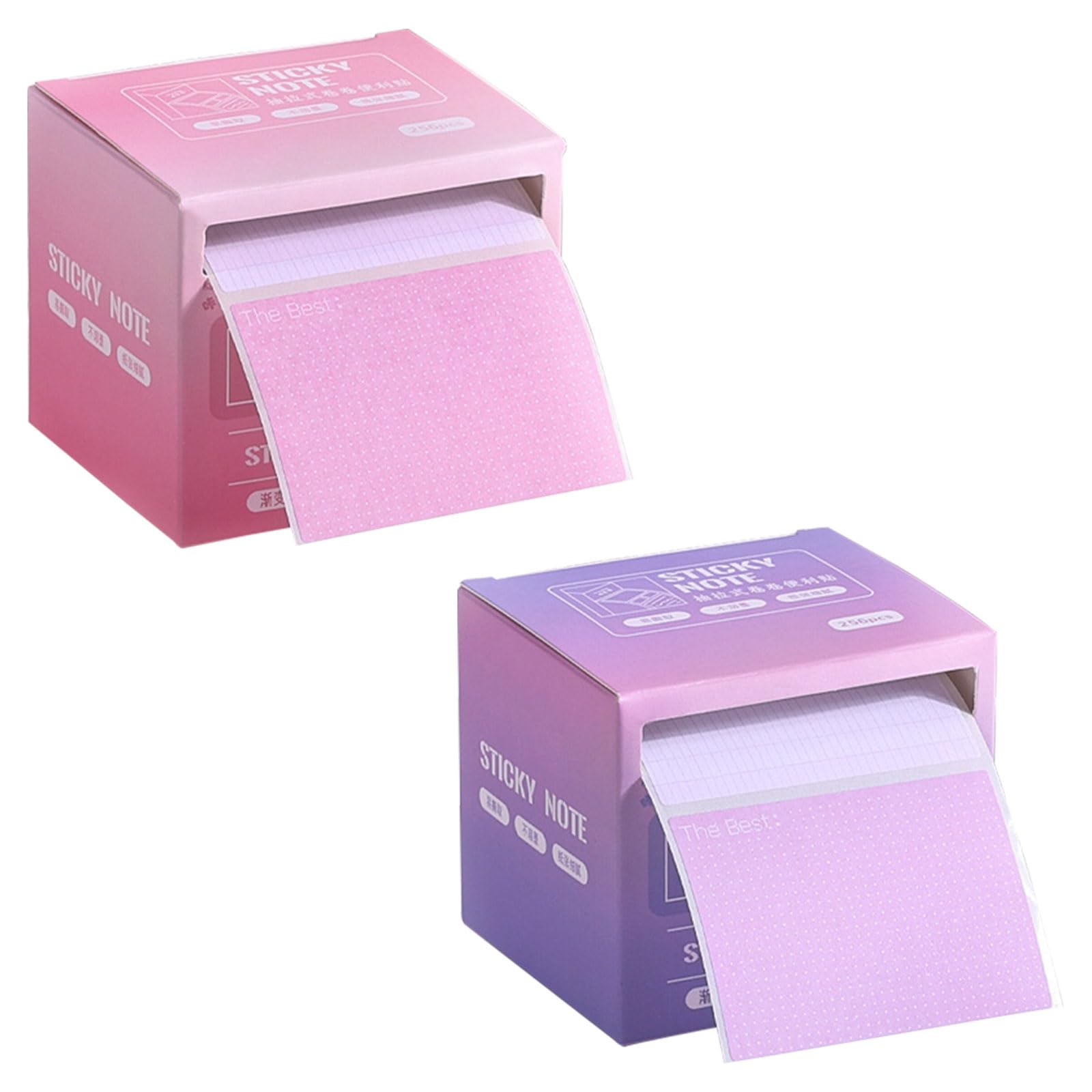 Bagentry 2 Sticky Notes Roll Tape with Pull Out Dispenser Boxes, 512 ...