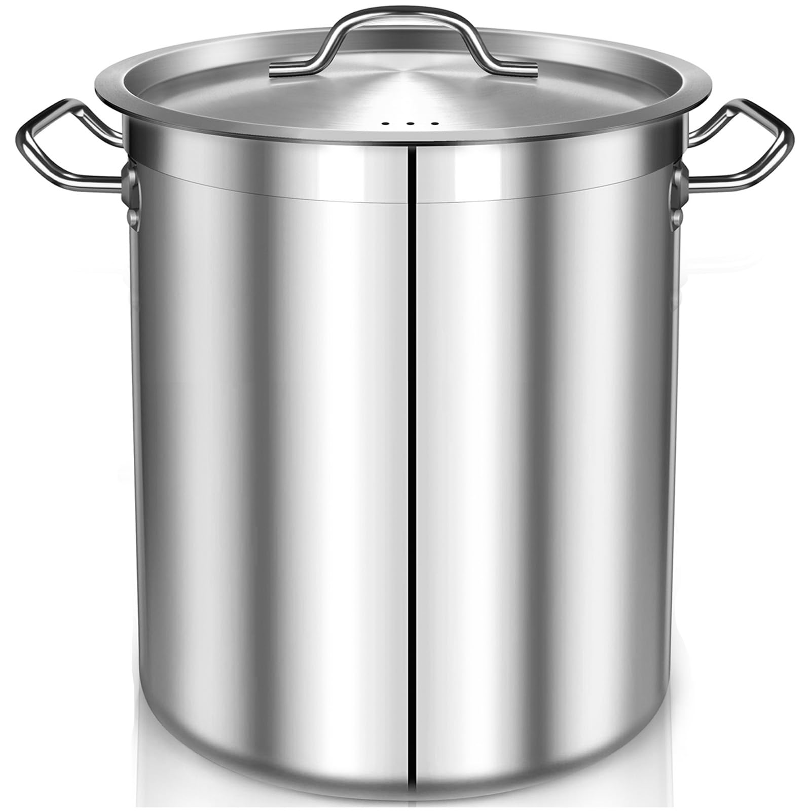 Falaja Large Stock Pot With Lid 40 Quart Stainless Steel | Desertcart INDIA