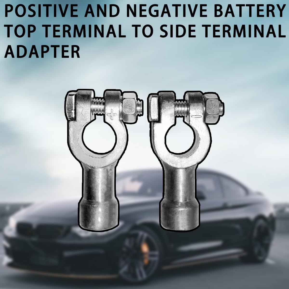 Snapklik.com : Bittwee Car Professional Positive And Negative Battery Top Post To Side Terminal ...