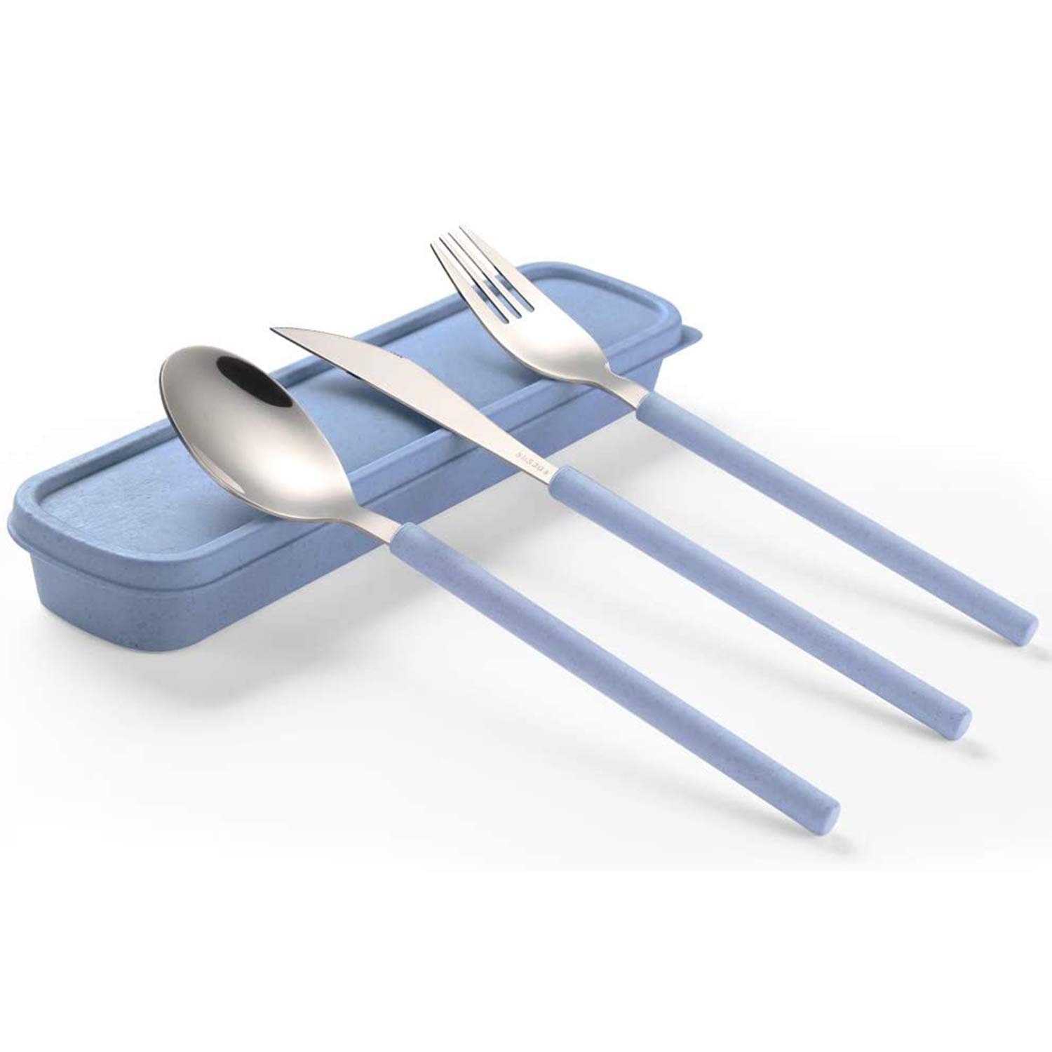 Amazon.com | Portable Home Utensils Reusable Flatware Set with Case ...