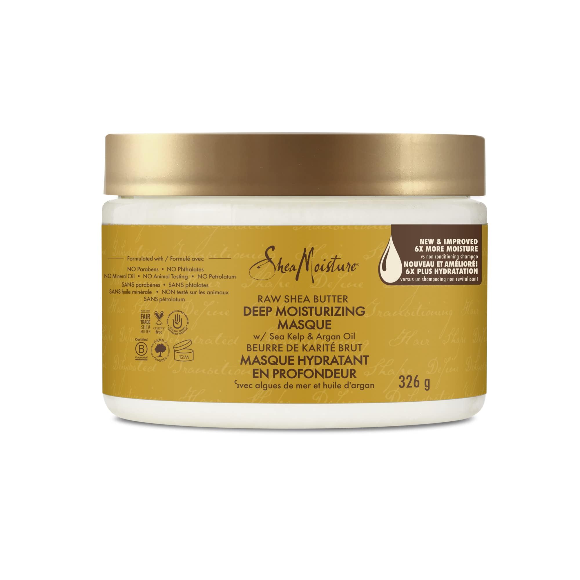 Shea Moisture Deep Moisturizing Hair Mask repairs visible signs of ...
