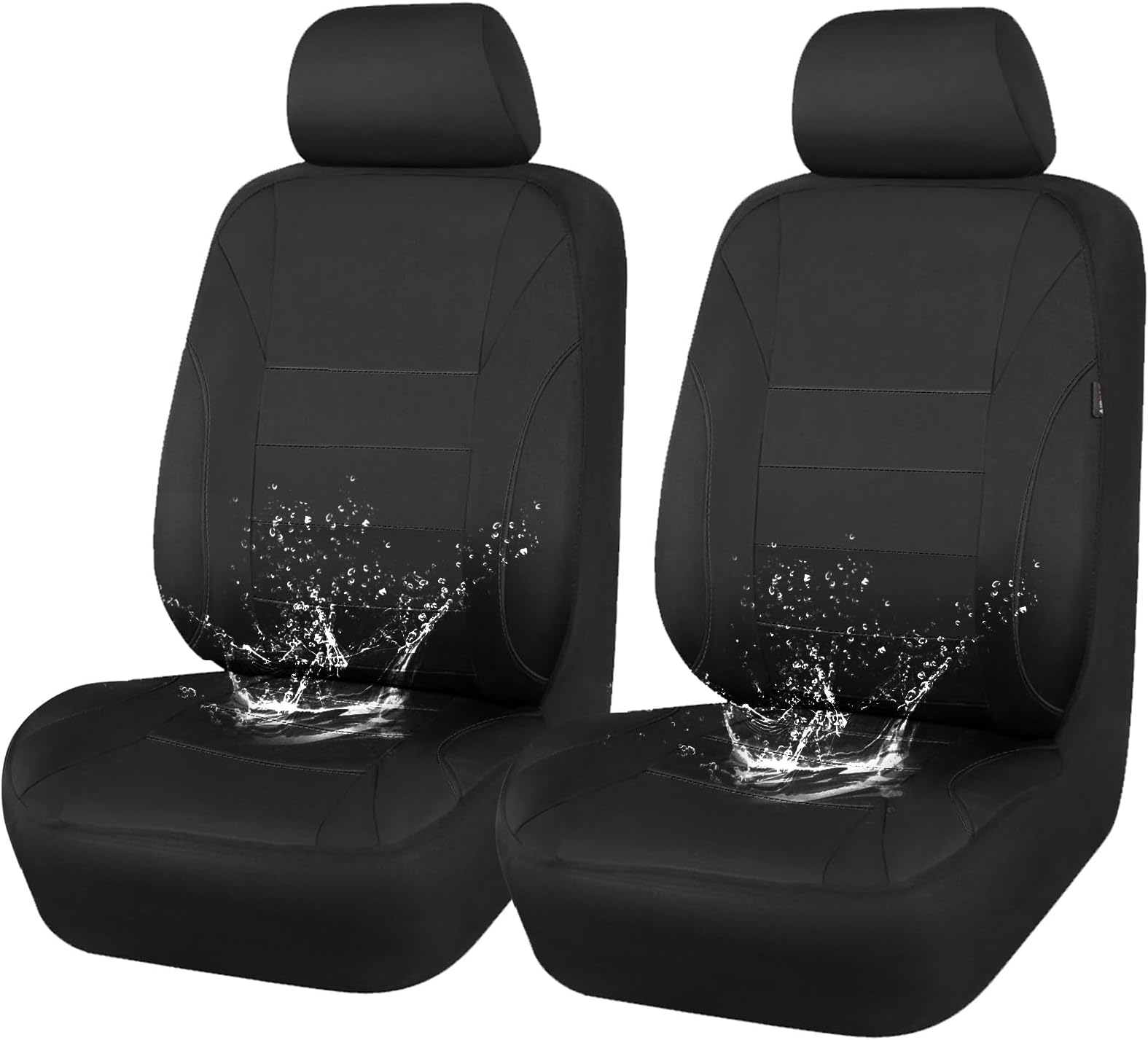 CAR PASS Neoprene Waterproof Two Front Car Seat Covers Set- Universal ...