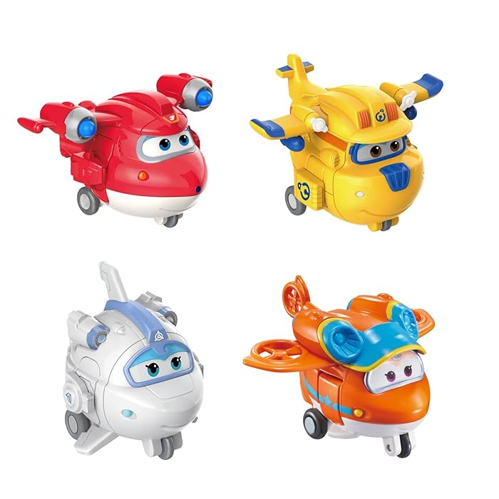 Buy Super Wings - 2" Transform-a-Bots 4-Pack Supercharged Jett, Donnie ...