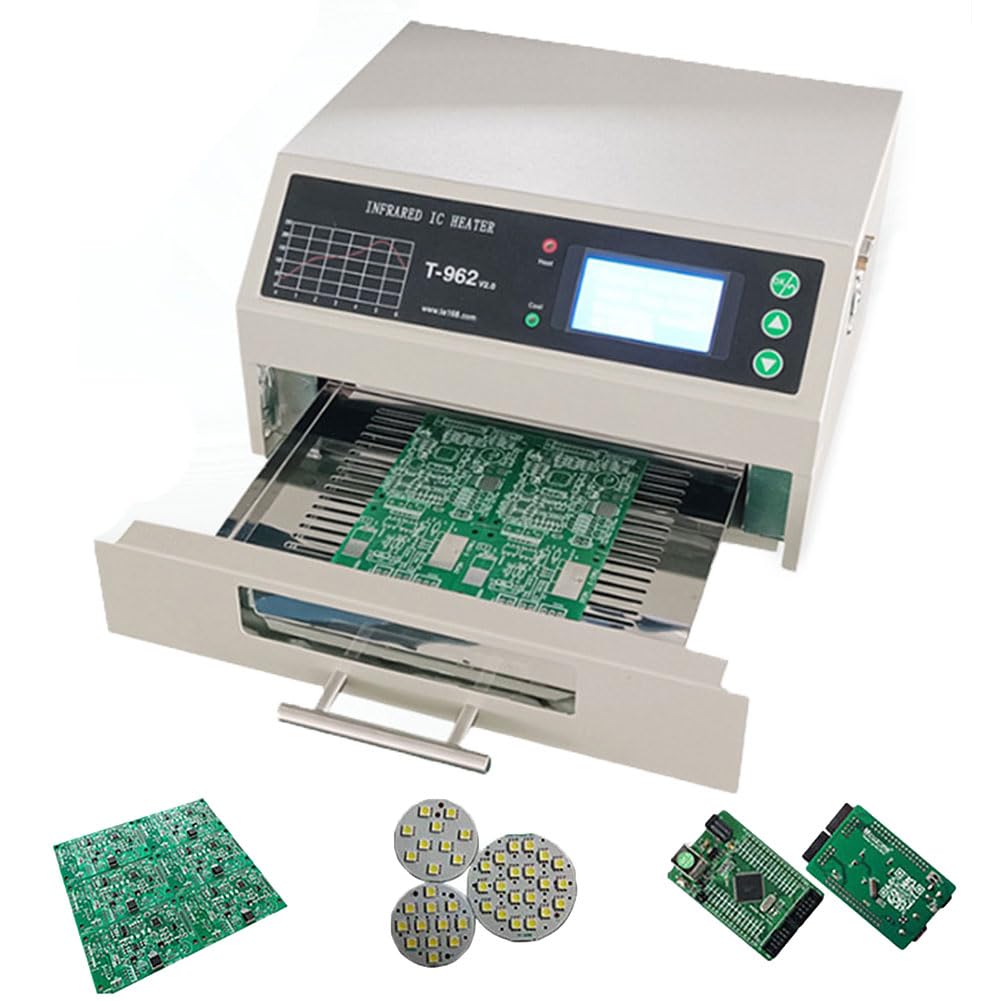 Buy 800W Reflow Oven, Automatic Reflow Soldering Machine with 0-280 ...