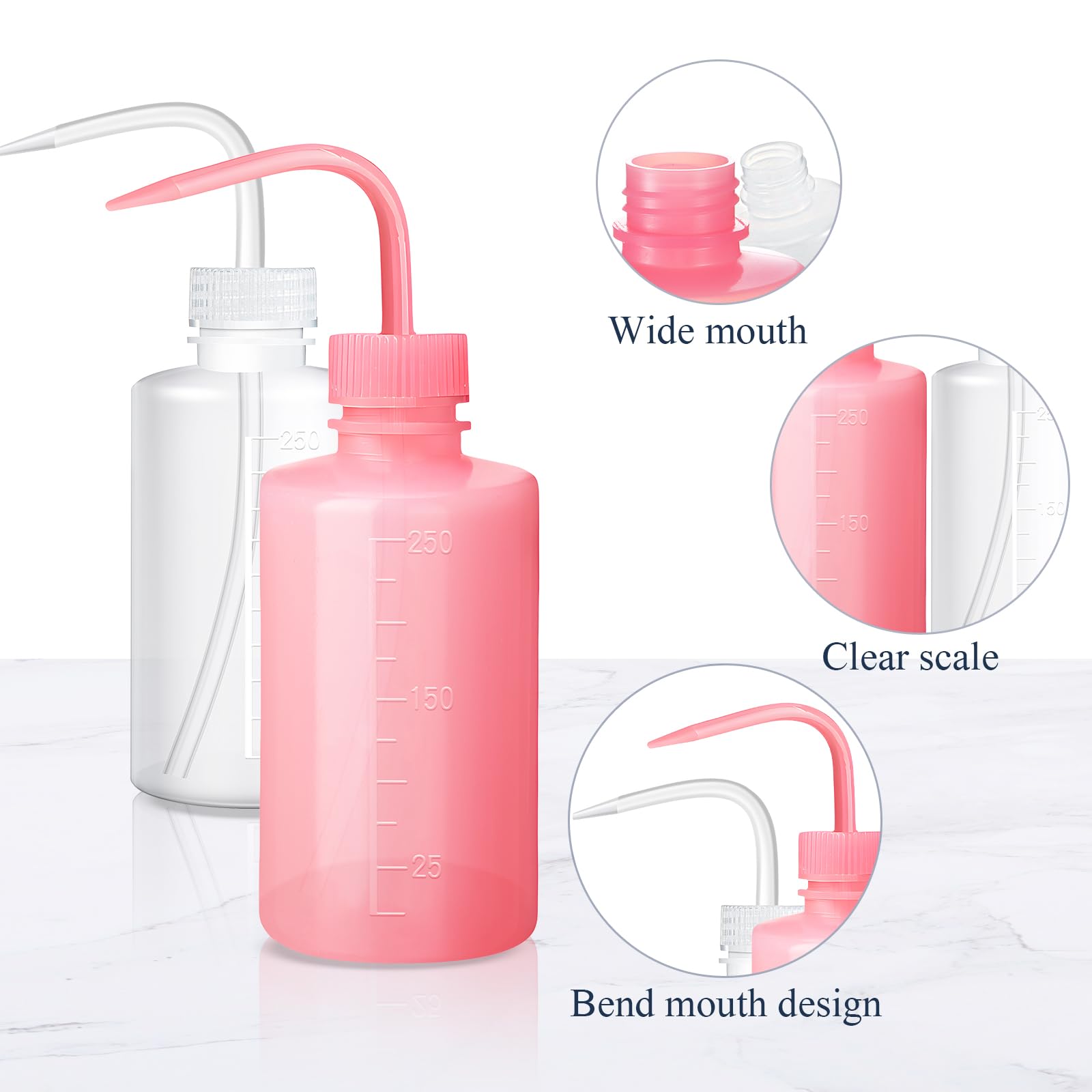Snapklik.com : 12 Pcs Lab Squeeze Bottle 250ml Plastic Safety Wash ...