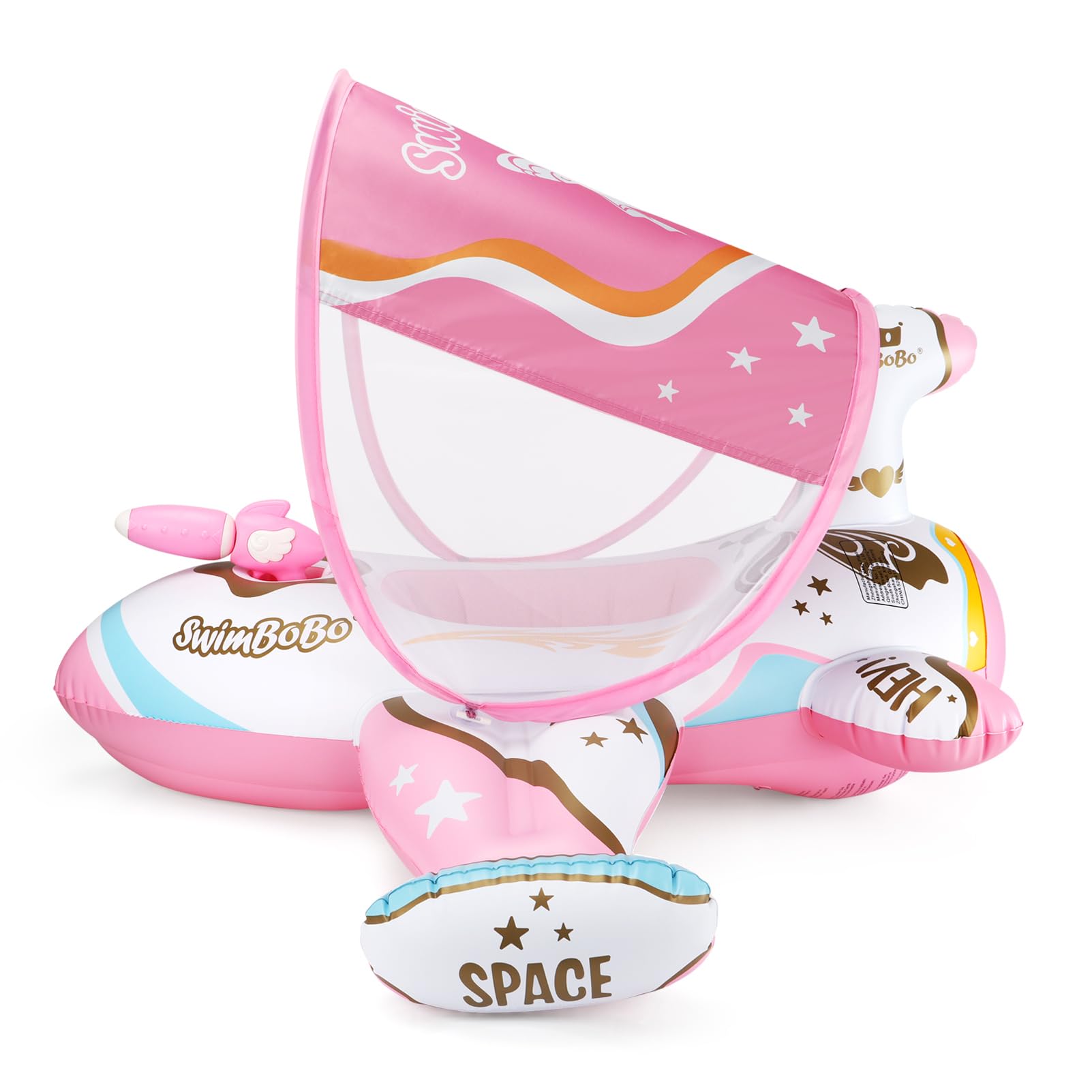 Snapklik.com : Swimbobo Toddler Pool Float Inflatable Car Baby Swim Float