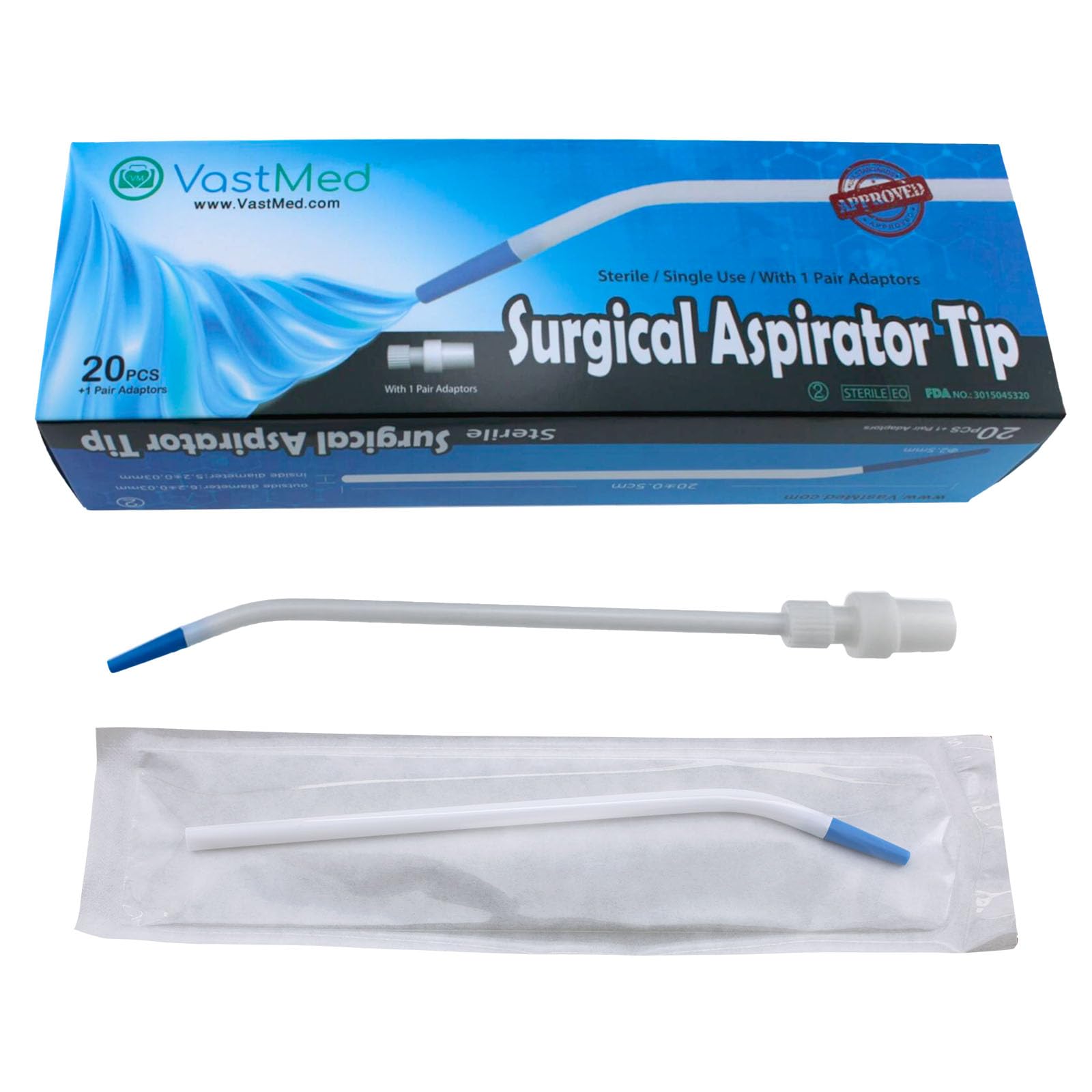 Amazon.com: 20PCs Dental Grade Sterile Plastic Surgical Aspirator Tips ...