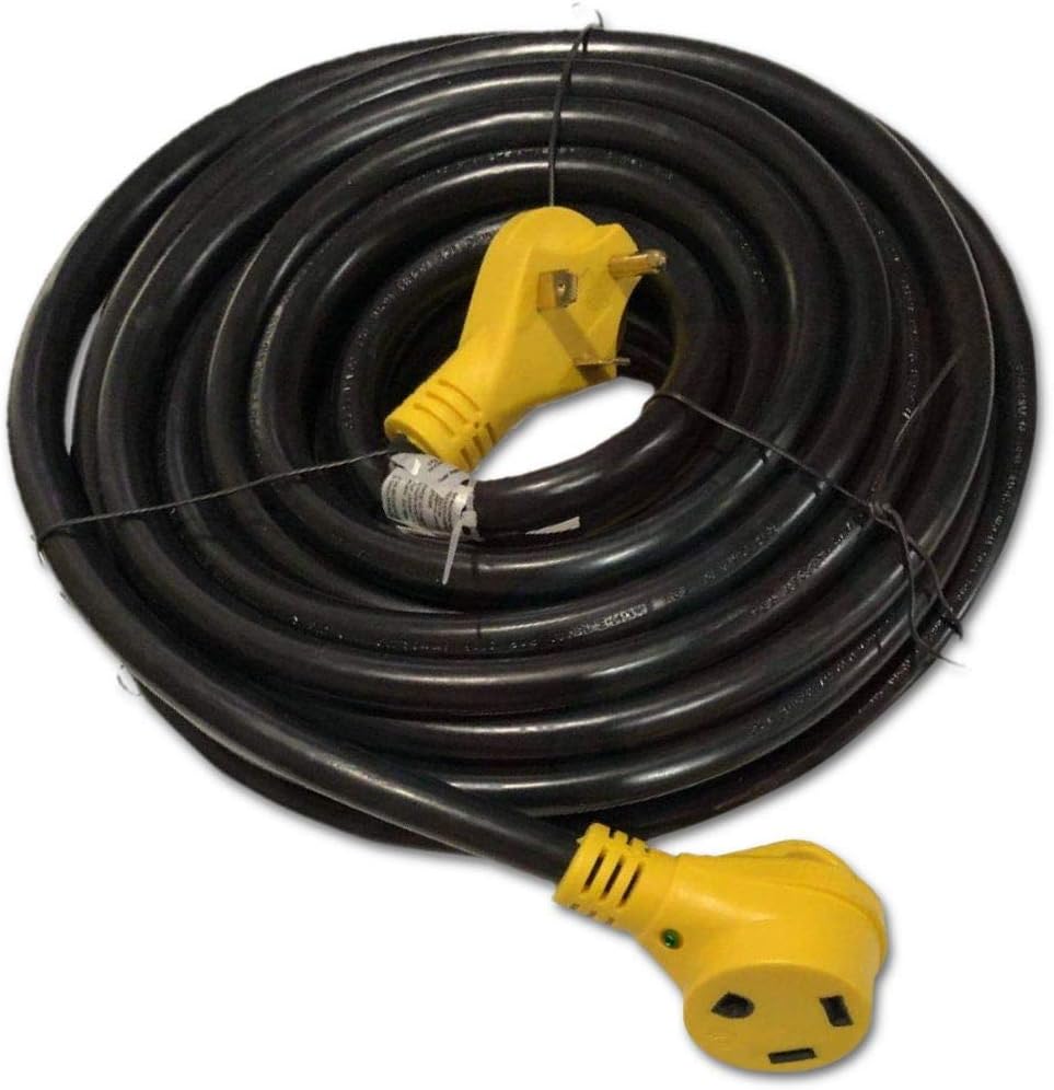 Amazon.com: 50 Foot RV Extension Cord 30 Amp Power Supply Cable for ...