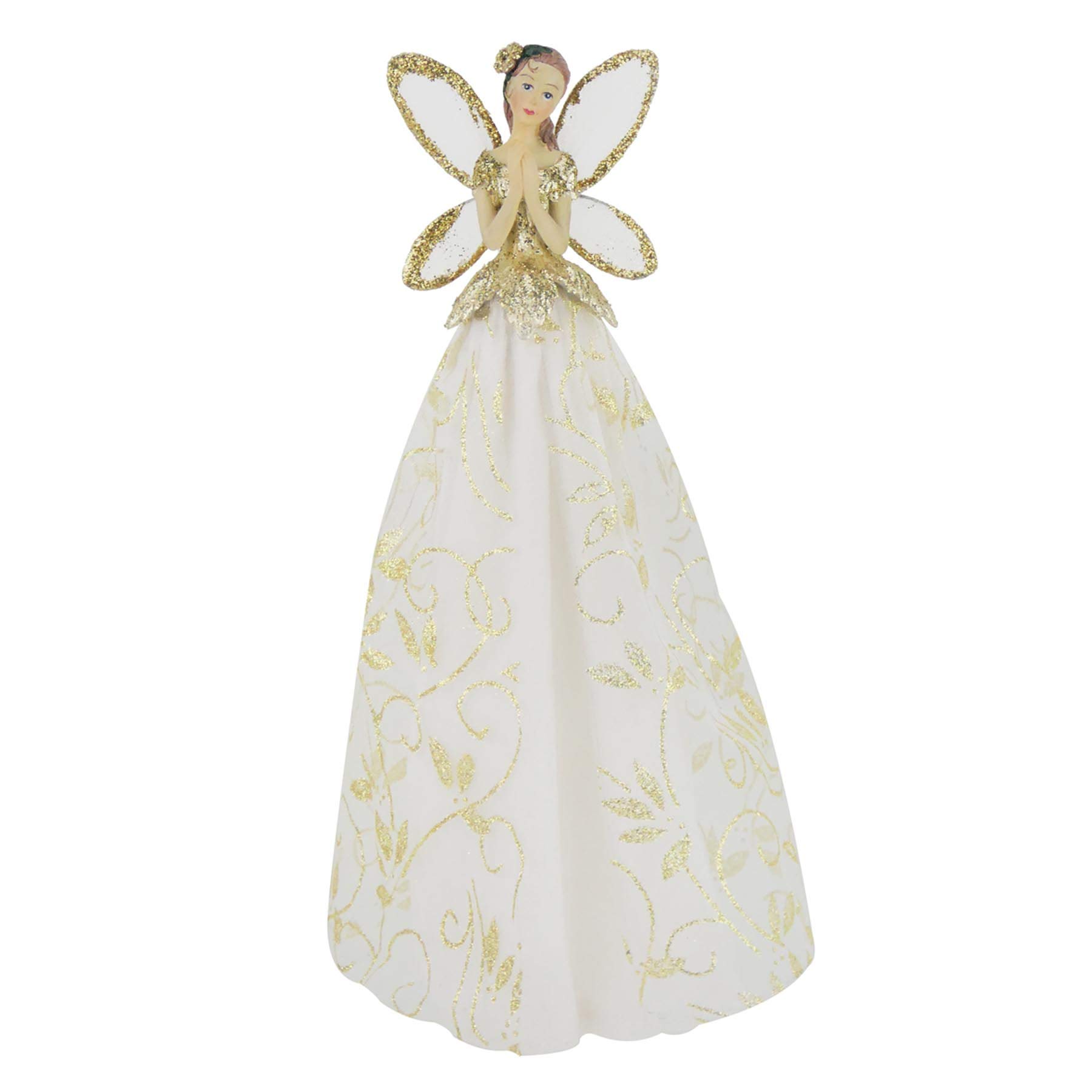 Christmas Tree Topper Fairy Tree Top Angel Decoration with Glitter ...