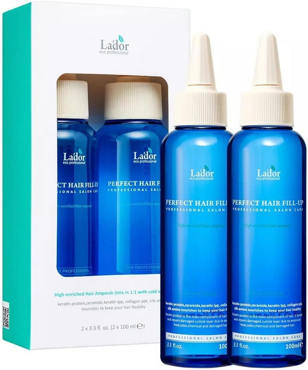 LA'DOR Perfect Hair Fill-Up Filler Duo 100 + 100 ml Hair Treatment Hydrate les Cheveux Donne un ...