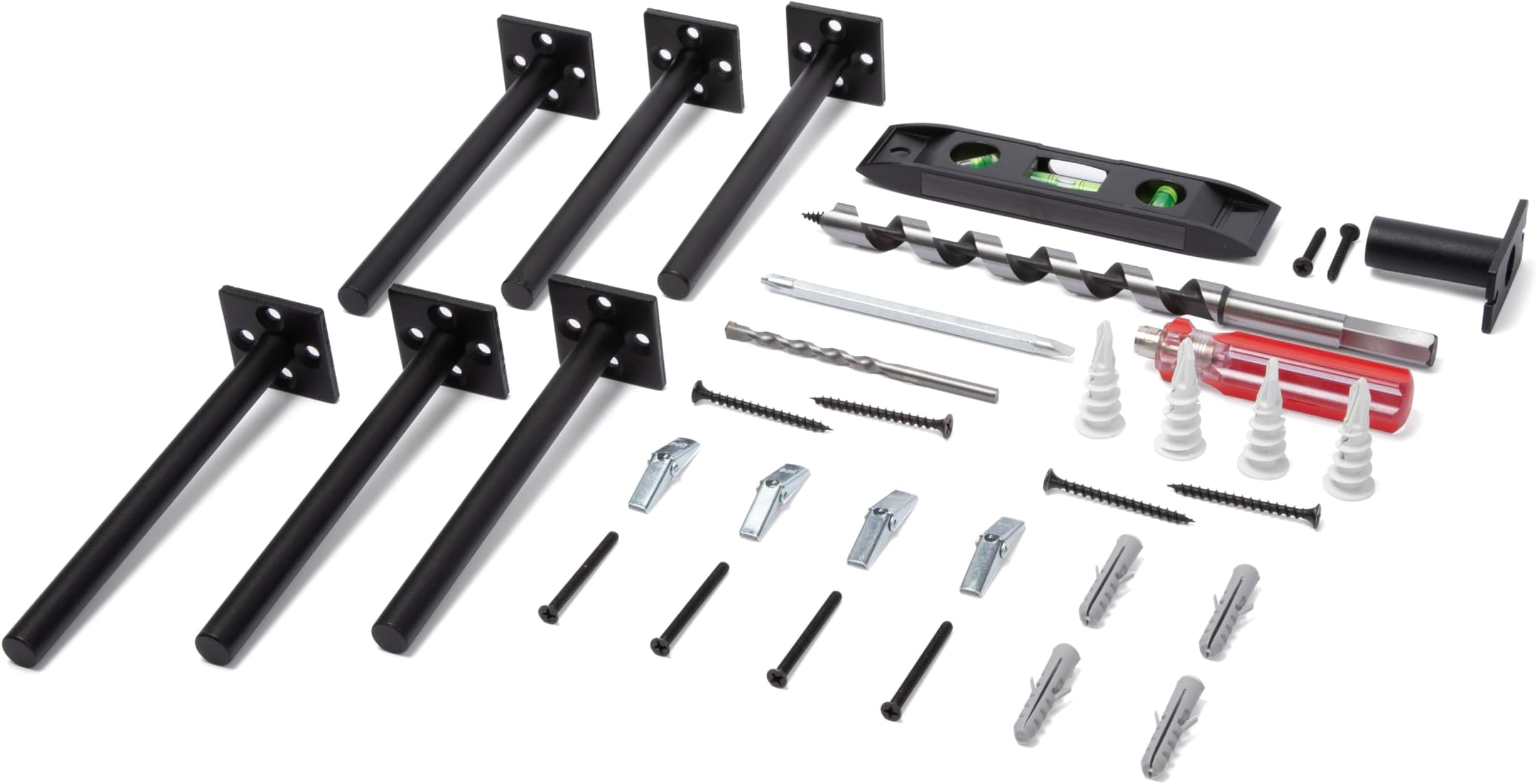 Amazon.com: Rose's Rustics Heavy Duty Floating Shelf Bracket 6 Inch Rod ...