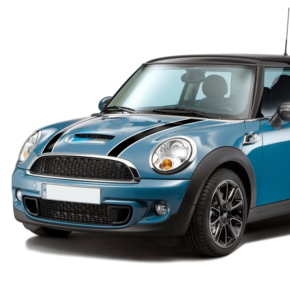 Hood Vinyl Graphics Mini Cooper Bonnet Hood Stripes Decal – Vinyl ...
