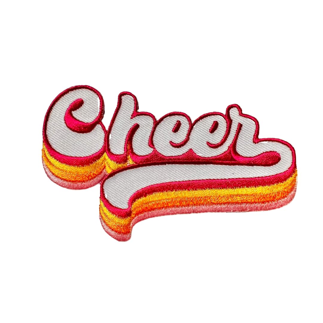 Amazon.com: Patch Party Club, Embroidery, Colorful Cheer Pink/Gold ...