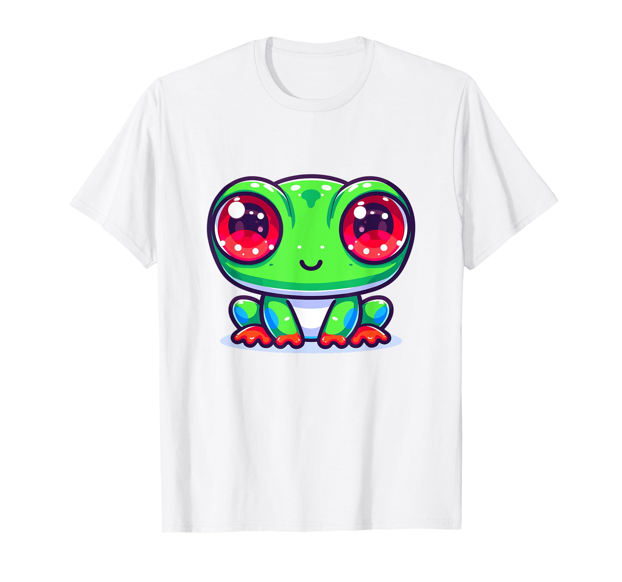 Amazon.com: Adorable Cute Japanese Kawaii Chibi Red-eyed Tree Frog T ...