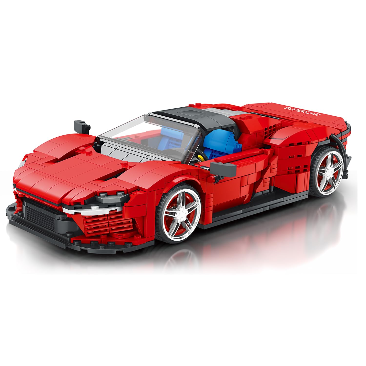 Amazon.com: XMKSTBRICK Racing Car Building Set for Adults,1:14 MOC ...