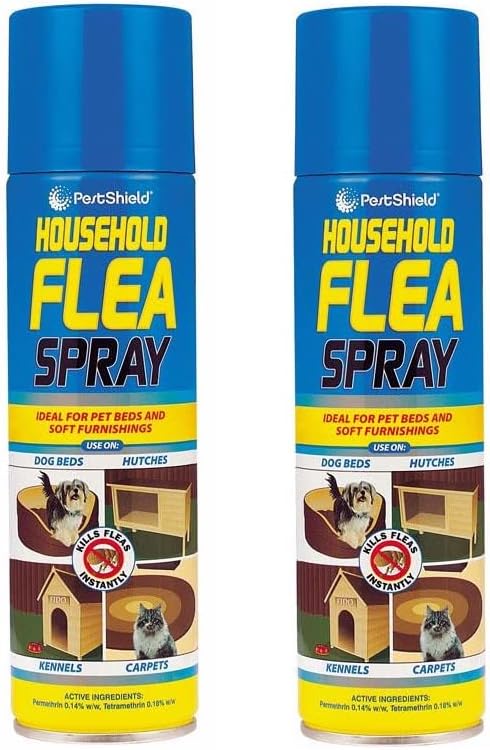 2 x Flea Spray for House Kills Flea Instantly Household Flea treatment ...