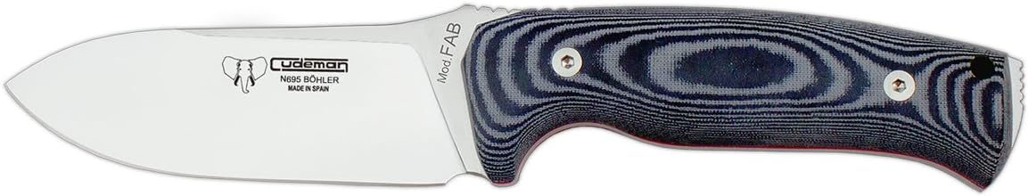 Amazon.co.jp: Cudeman 298 M サバイバル ナイフ モデル '工場' 黒 micarta 赤いスペーサーを扱うし、革が ...