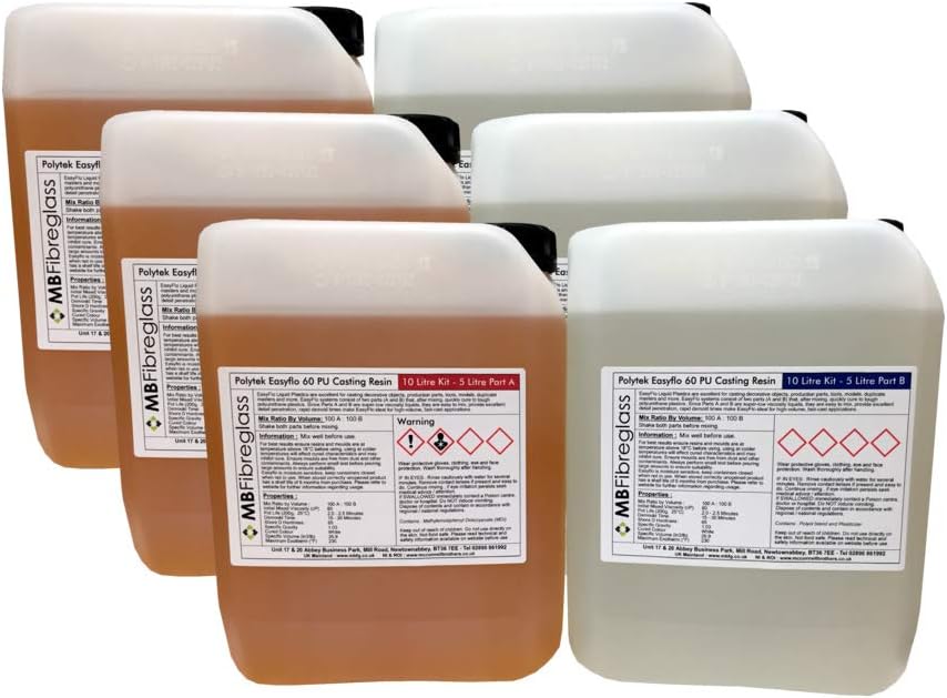 Polycraft EasyFlo 60 Polyurethane Liquid Plastic Casting Resin 30 Litre ...