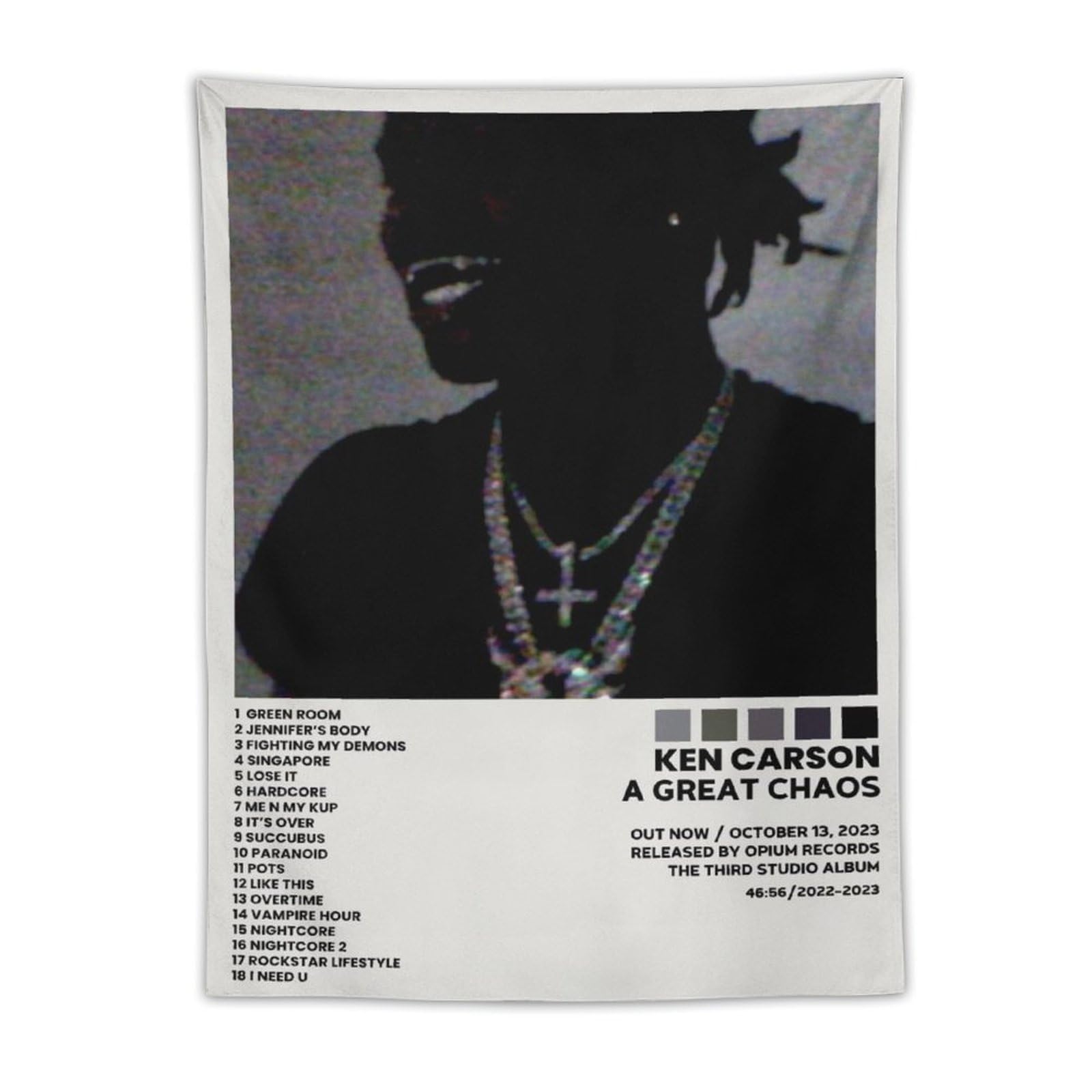 Amazon.com: Rapper Ken Carson Rap Hip Hop A Great Chaos Music Album ...