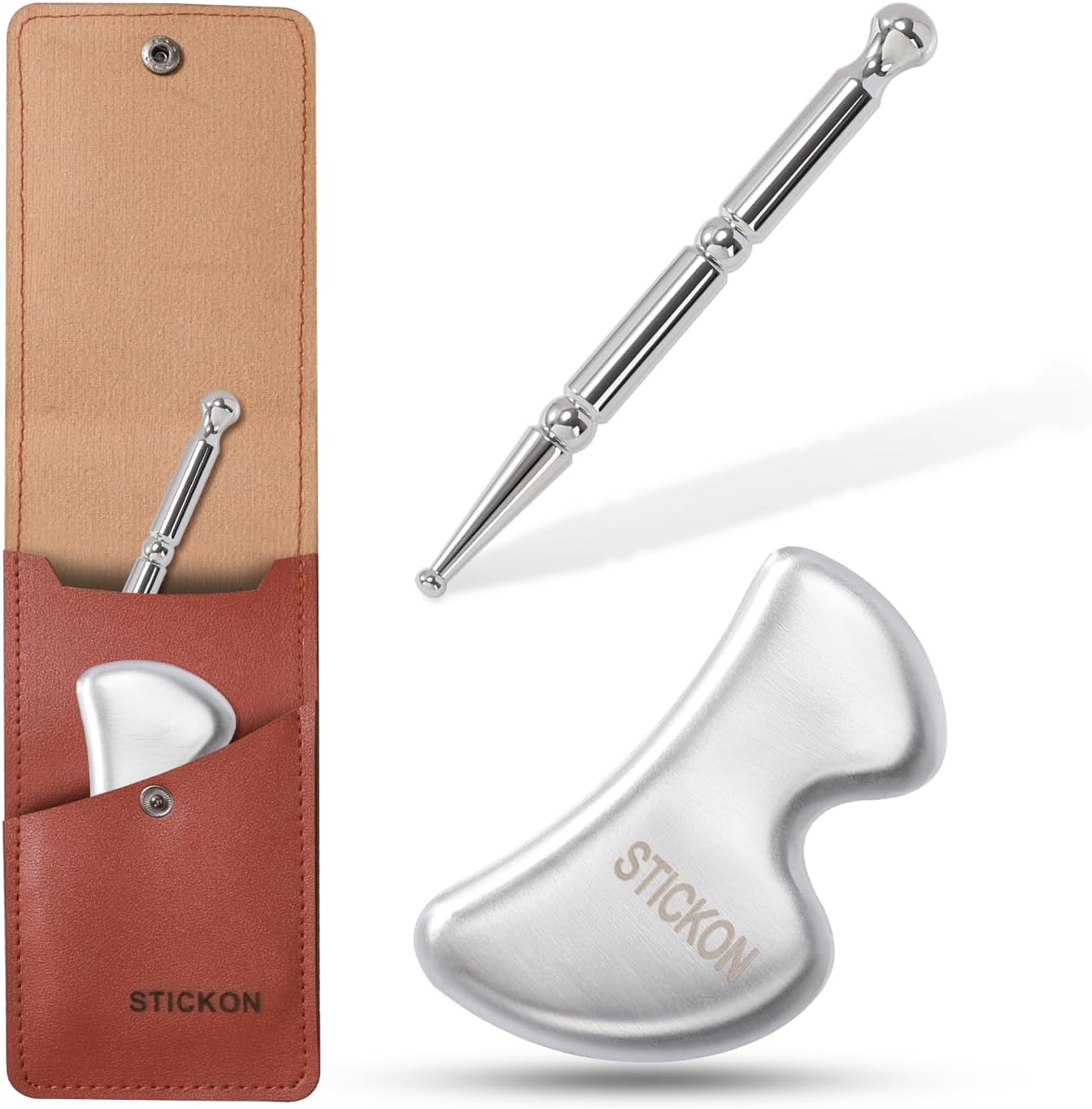 Amazon.com: STICKON 2 in 1 Gua Sha Facial Tools Massage Scraper ...