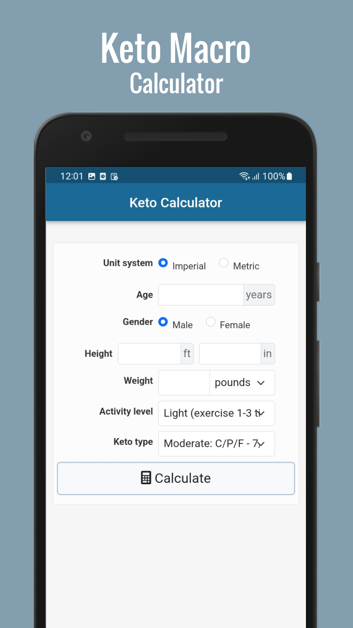 Keto Macro Calculator - App on Amazon Appstore