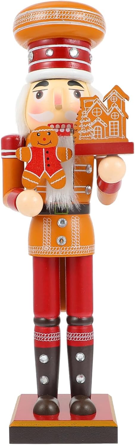 Amazon.com: IMIKEYA Christmas Nutcrackers Figure: Wooden Nutcracker ...