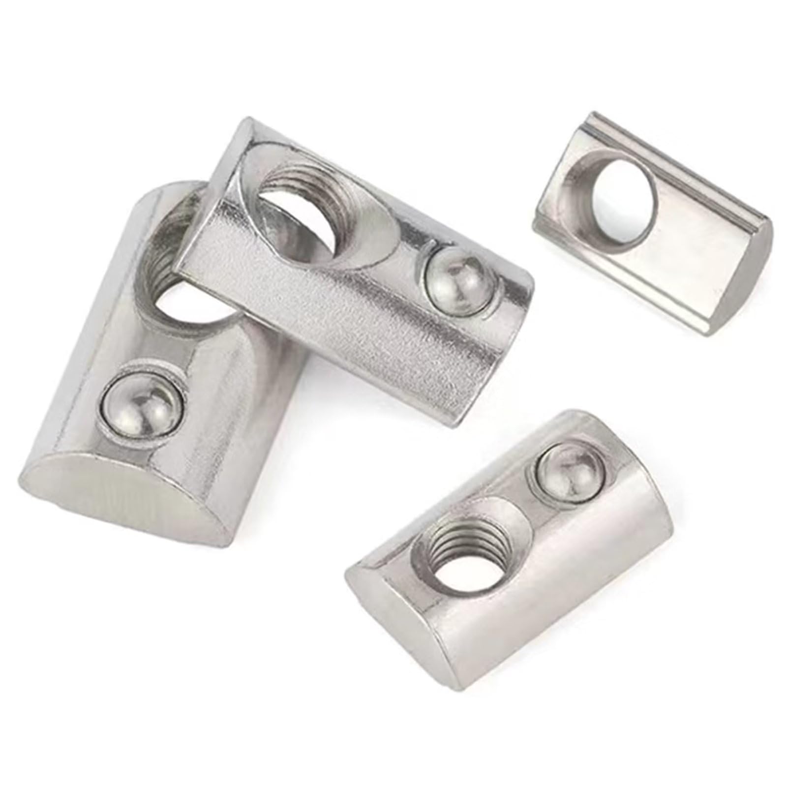 Amazon.com: 4040 Series M6 T Slot Half Round Nuts Roll-in Spring Ball ...