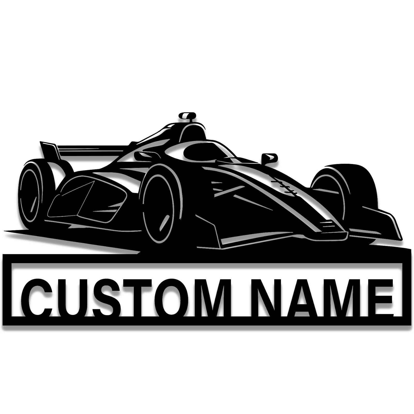 Amazon.com: Jenelle Arts Custom Race Car Metal Wall Art, Personalized ...
