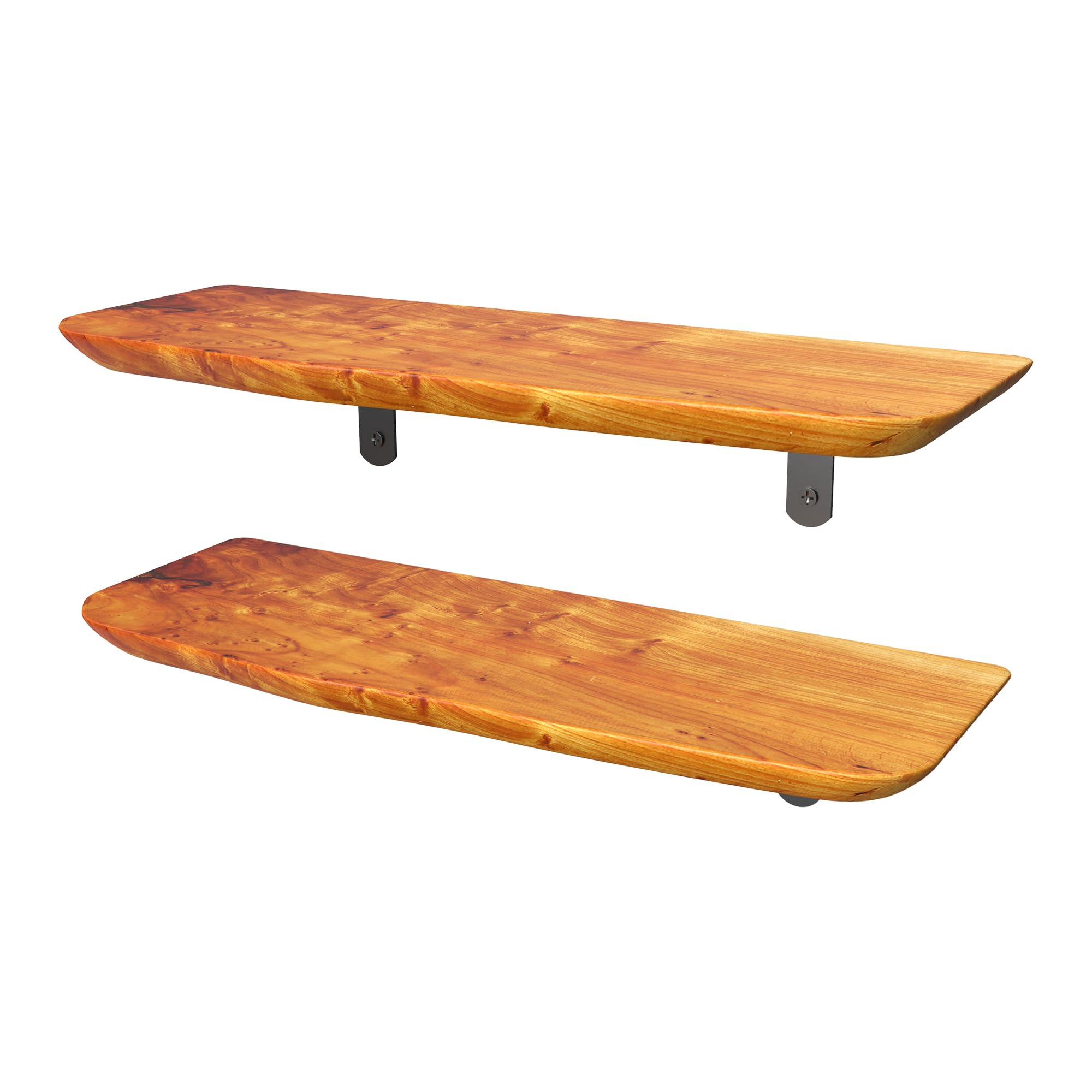 Amazon.com: PJCOLL Live Edge Shelves Natural Fir Wood Wall Mounted ...