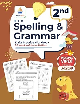 Amazon.com: 2nd Grade Spelling and Grammar Daily Practice Workbook: 20 ...