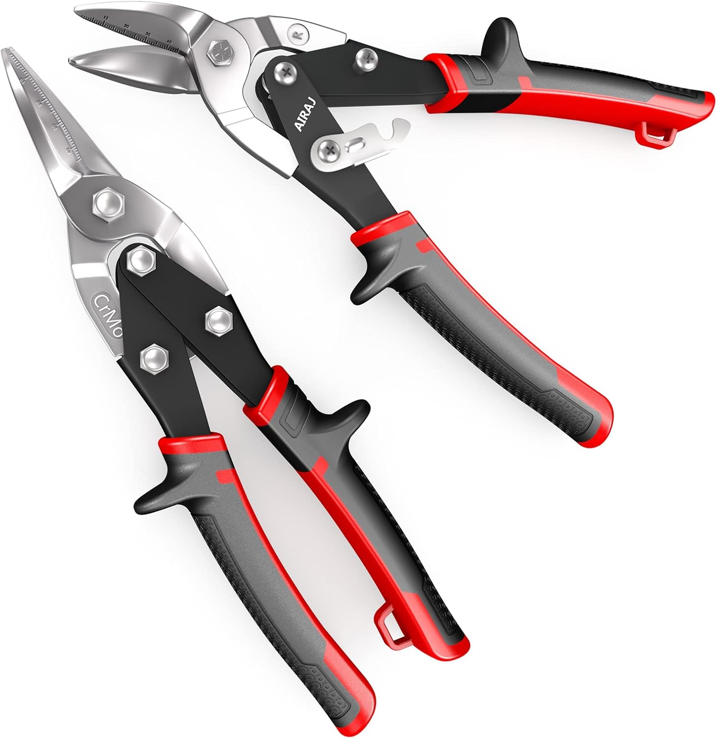 AIRAJ Tin Snips Set - Straight and Right Cut, Aviation Tin Snips with ...