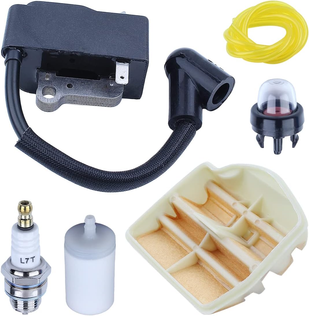 Amazon.com: Mtanlo Ignition Coil Air Filter For Husqvarna 445 450 445e ...